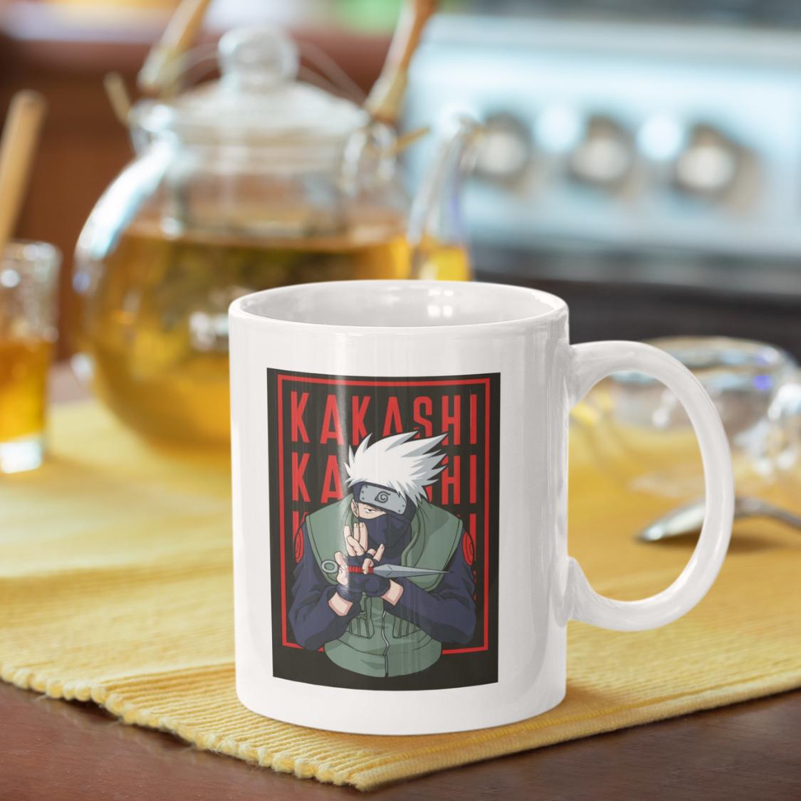 Naruto Kakashi Ninja Warrior Anime Mug Cool Coffee Cup for Naruto Fans ...
