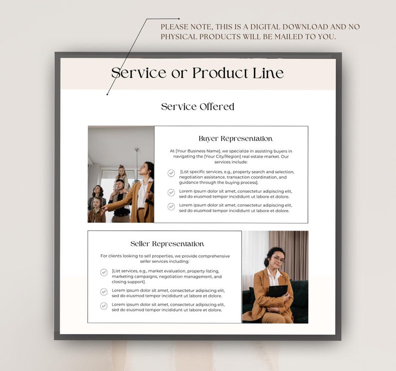 Real Estate Business Plan Template | Editable PDF and Canva | Property ...