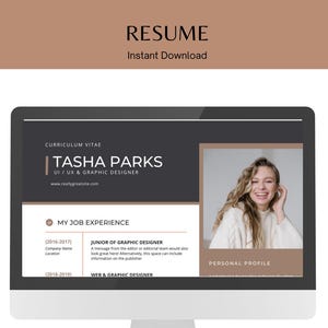 Graphic Designer Resume Template: Modern Canva CV (digital Download PDF ...