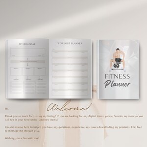 Digital Fitness Planner With Workout & Meal Tracker | Hyperlinked ...