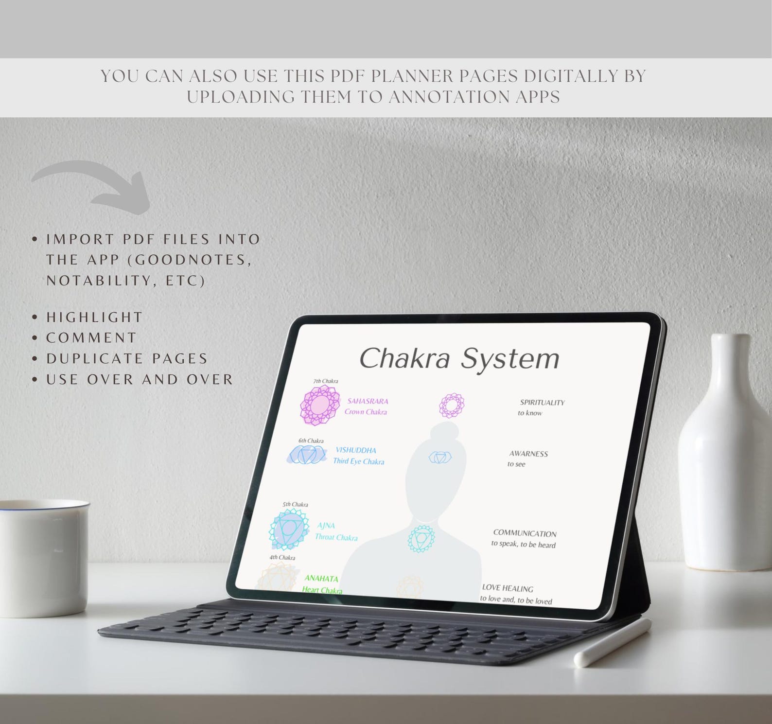 Digital Chakra Planner: Energy Balance, Spiritual Growth (instant ...