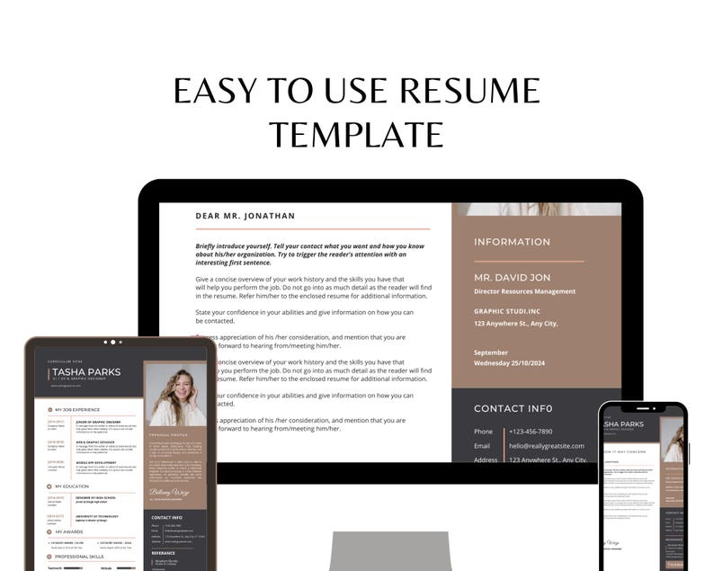 Graphic Designer Resume Template: Modern Canva CV (digital Download PDF ...