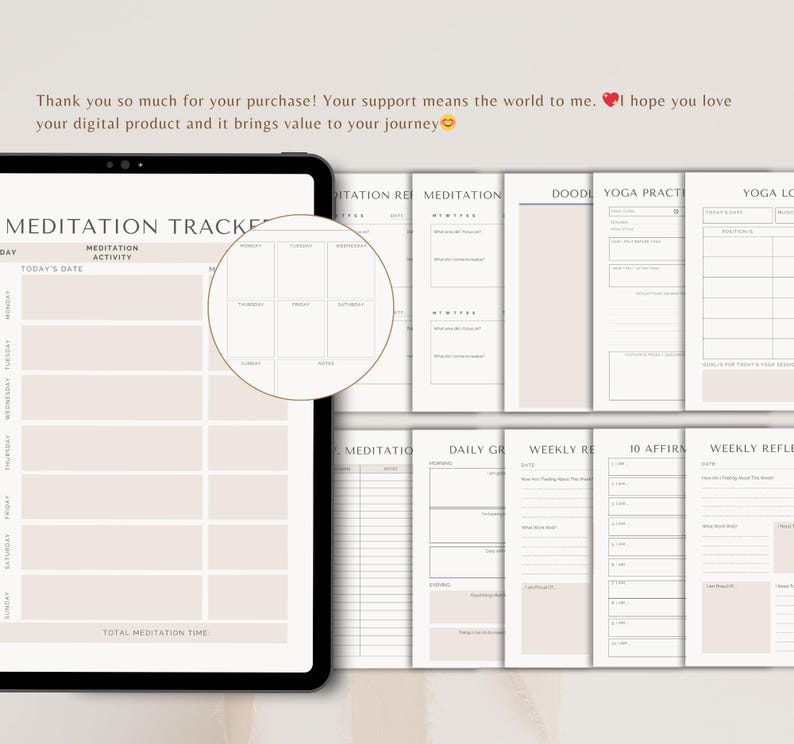 Digital Yoga Journal | Track Poses, Meditation, and Mindfulness | Set Goals, Reflect, & Enhance ...