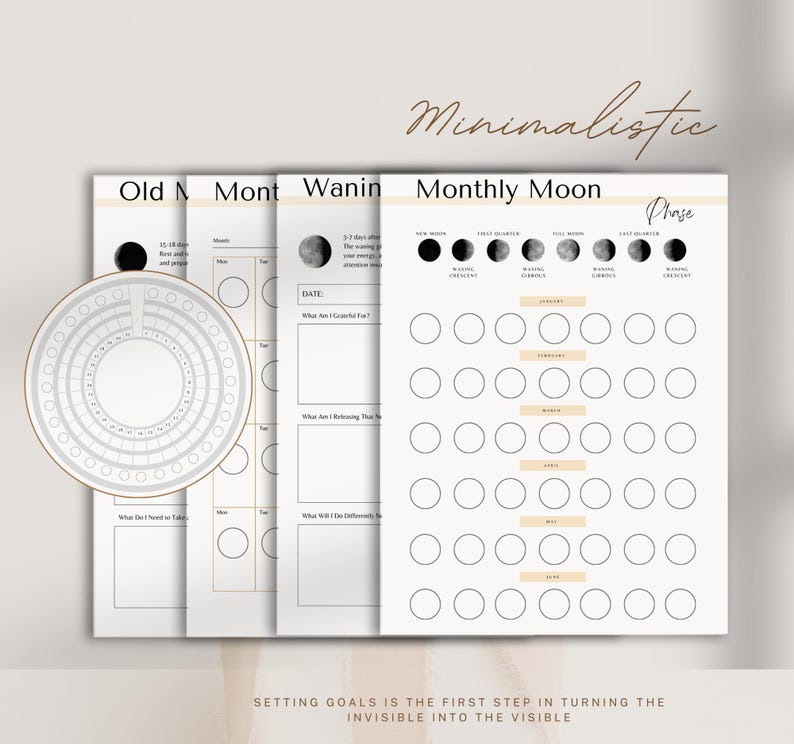 Digital Moon Planner: Lunar Cycle Tracker, Manifestation (digital ...