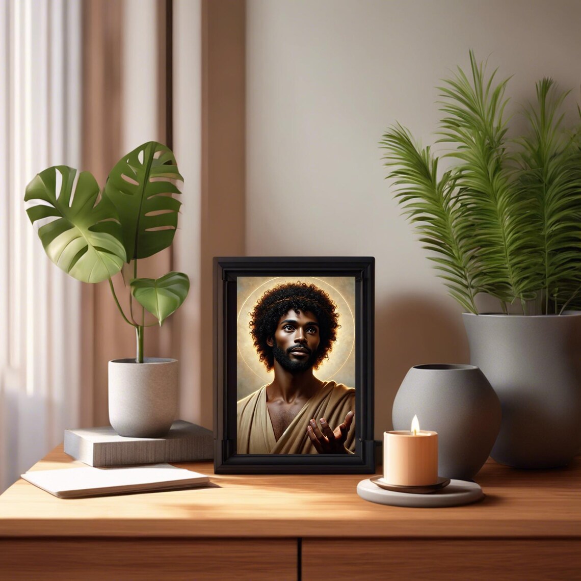 African Jesus | Black Jesus Christ Painting | Christian Artwork | Home ...
