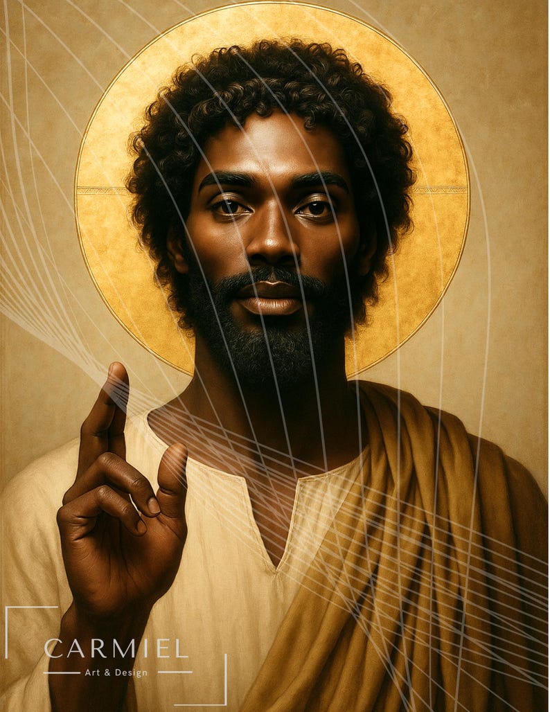 African Jesus | Black Jesus Christ Painting | Christian Artwork | Home ...