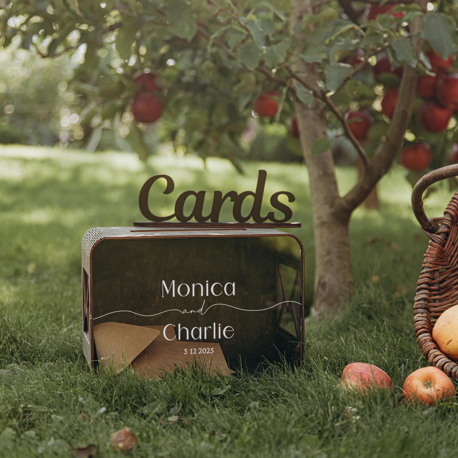 Personalized Wedding Card Box for Rustic Wedding Decor, Unique Card Box ...
