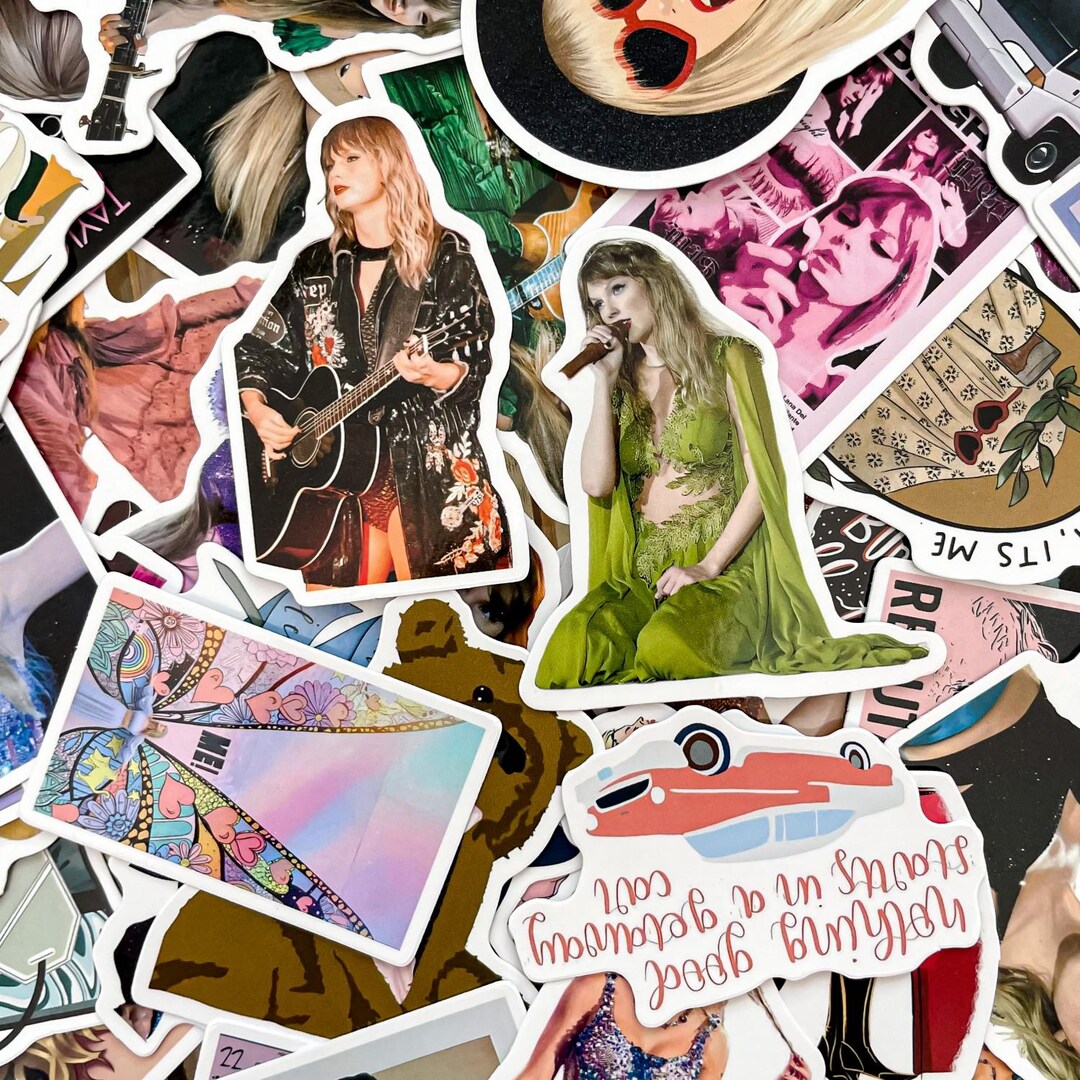 50 Random Aesthetic Stickers, Taylor Sticker Pack, Taylor Stickers ...