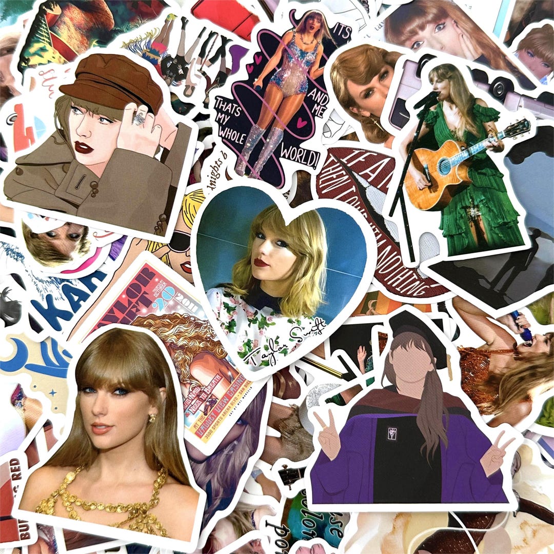 50 Random Vinyl Taylor Stickers, Taylor Collection, Waterproof Stickers ...