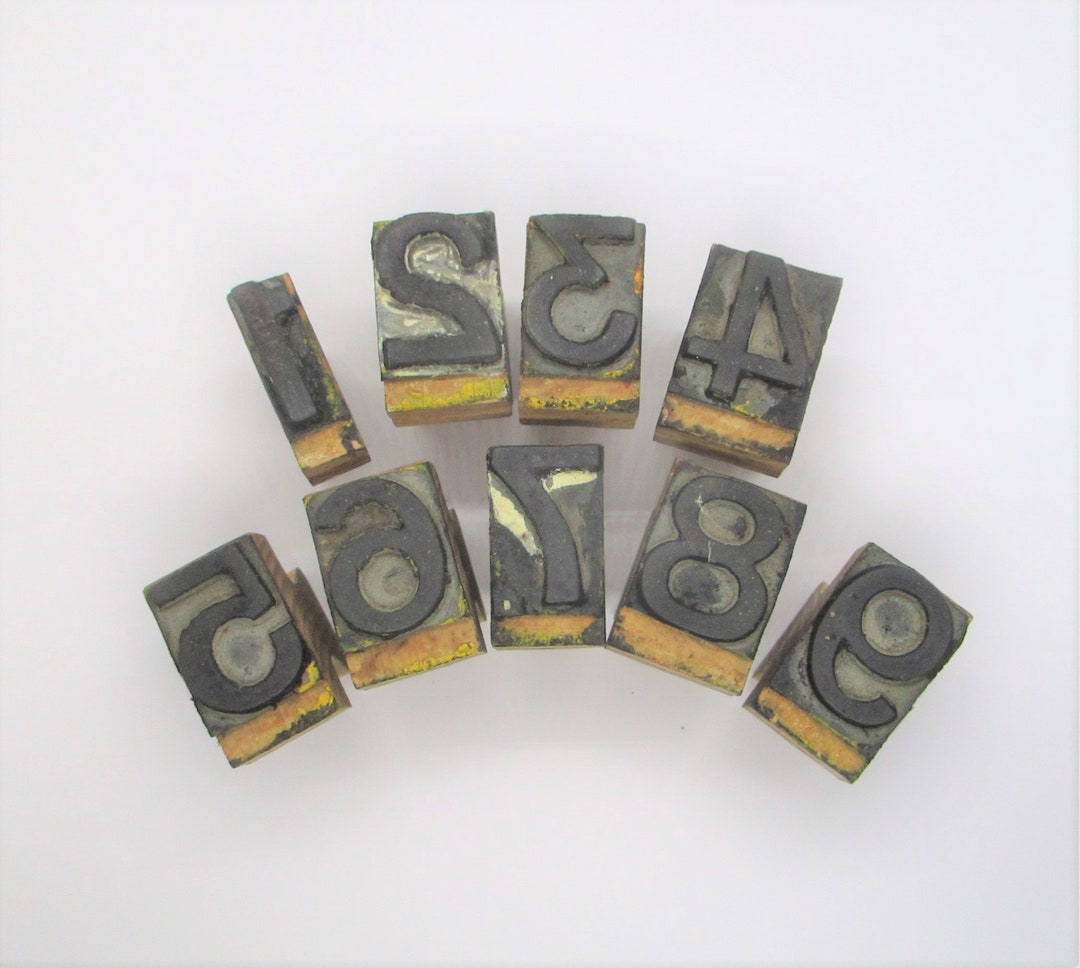 Antique Type Blocks: Antique Wooden Poster Type Blocks, Wood Print ...