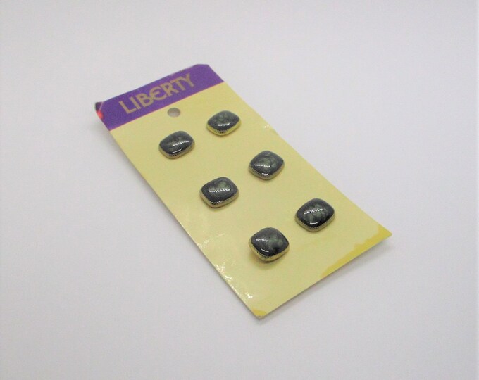 Liberty London Buttons: Instant Collection Destash, Set of Six Gold ...