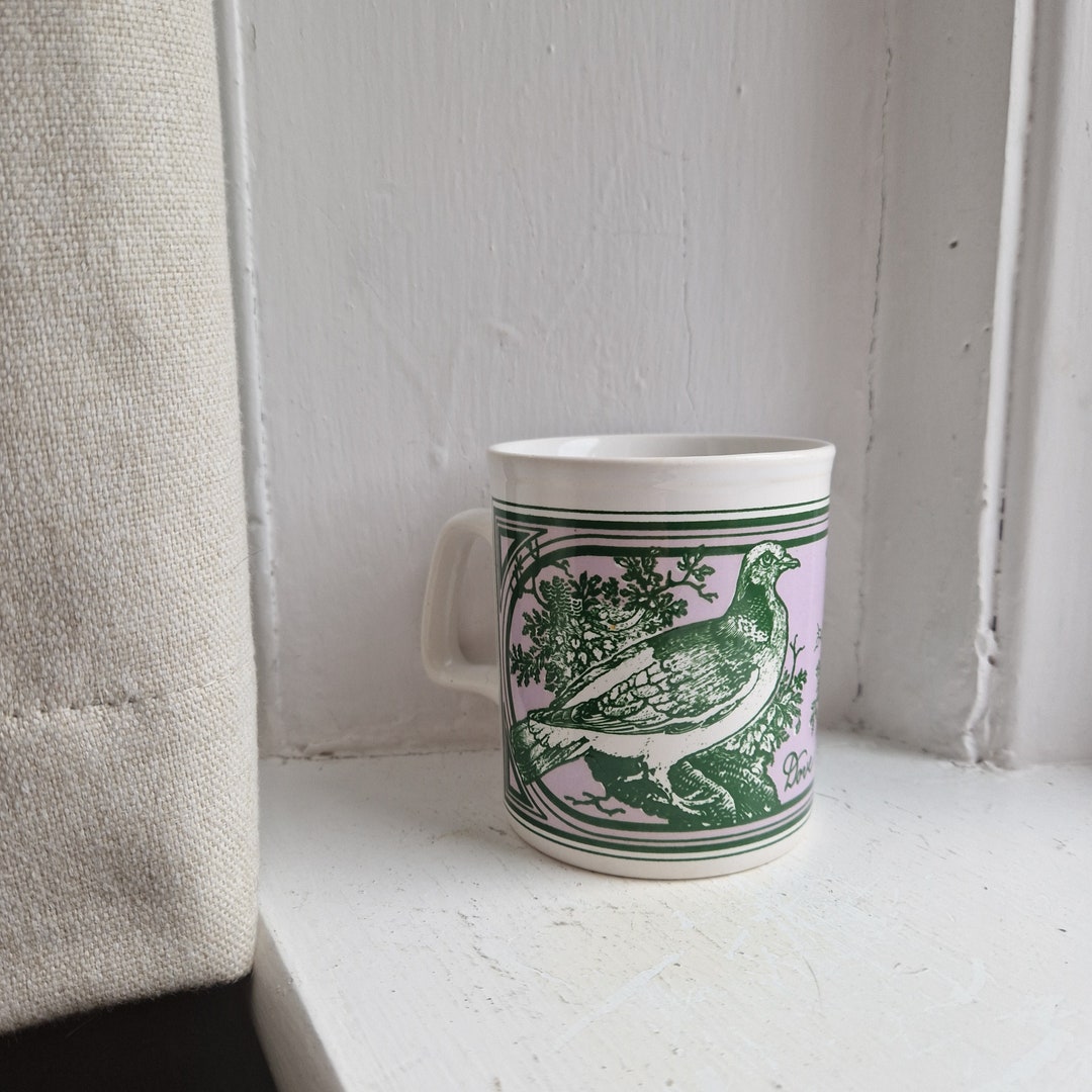 Dove Coffee Cup: Absolutely Stunning Staffordshire dove Lilac and Green ...