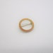 Peach Hoop Pin: Elegant, Delicate 1960s Full Circle Peach Cabochon ...