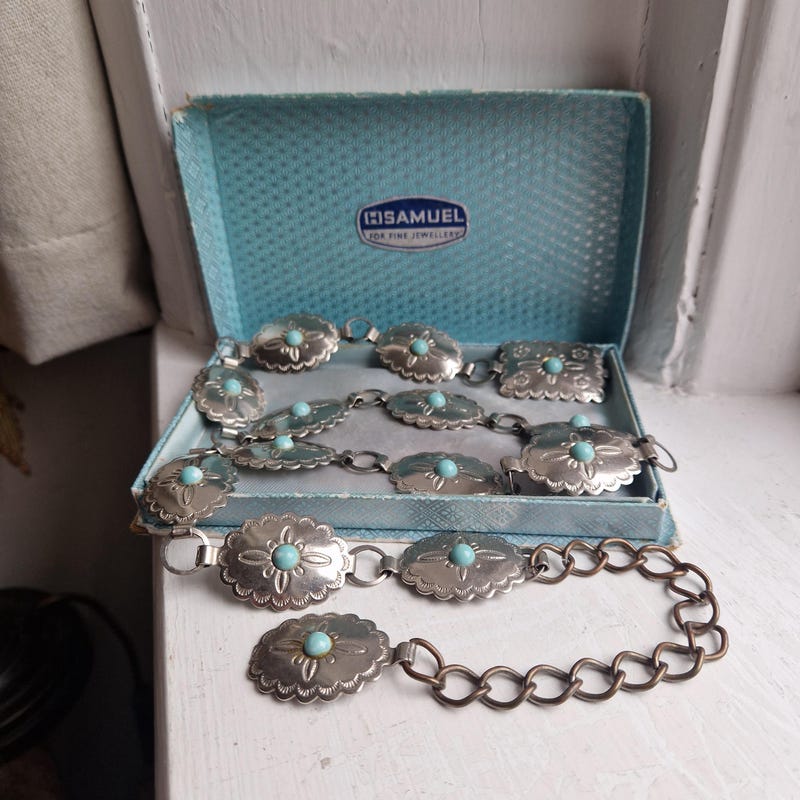 Turquoise Inlaid Cabochon - Etsy UK