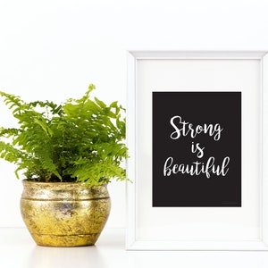 Strong is Beautiful - Motivational Healthy Lifestyle Physical Training ...