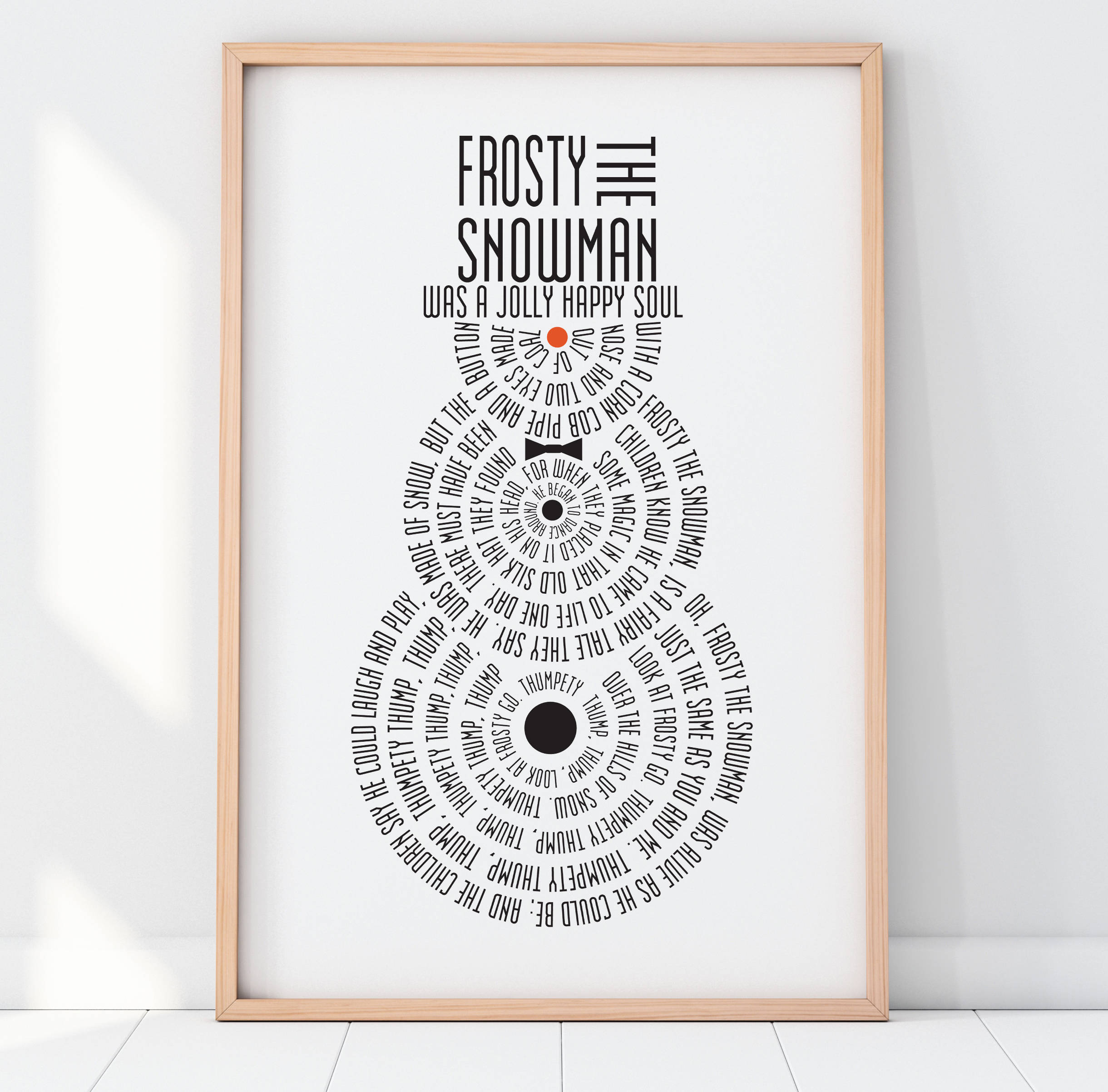 Printable Christmas Carols Frosty The Snowman
