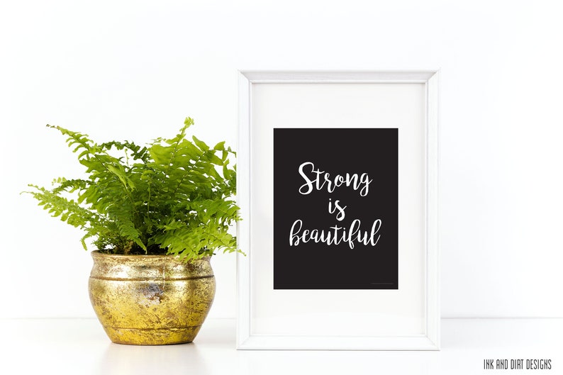 Strong is Beautiful - Motivational Healthy Lifestyle Physical Training ...