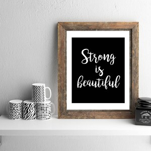 Strong is Beautiful - Motivational Healthy Lifestyle Physical Training ...