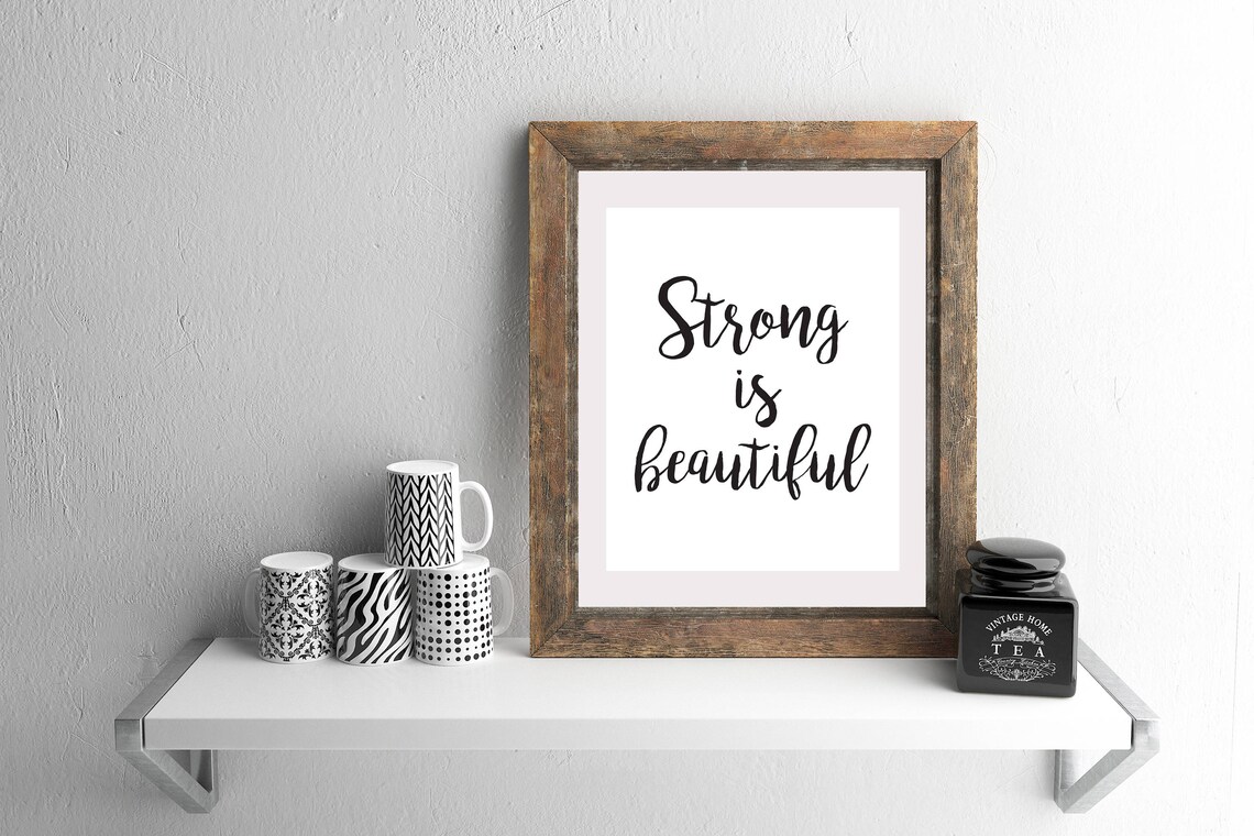 Strong is Beautiful - Motivational Healthy Lifestyle Physical Training ...