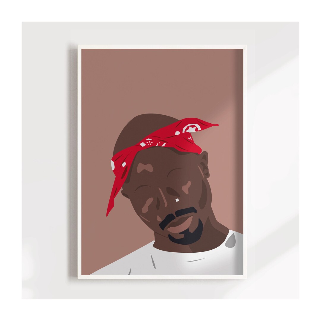 Tupac Poster Minimalist Music Wall Art 2pac Print Icon Poster Dorm Room ...