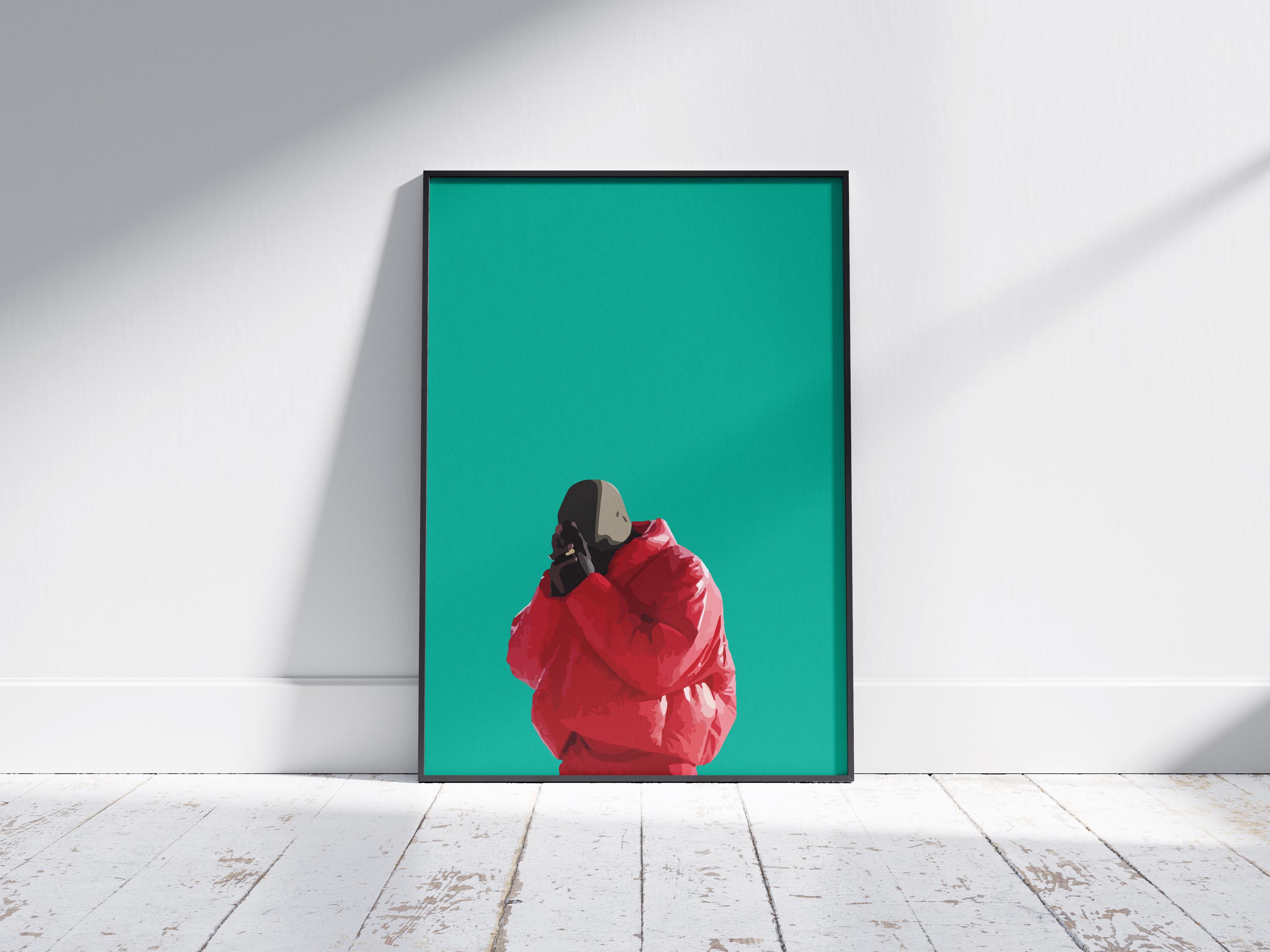 Kanye Poster Minimalist Music Wall Art Donda Print Rapper Poster Dorm ...