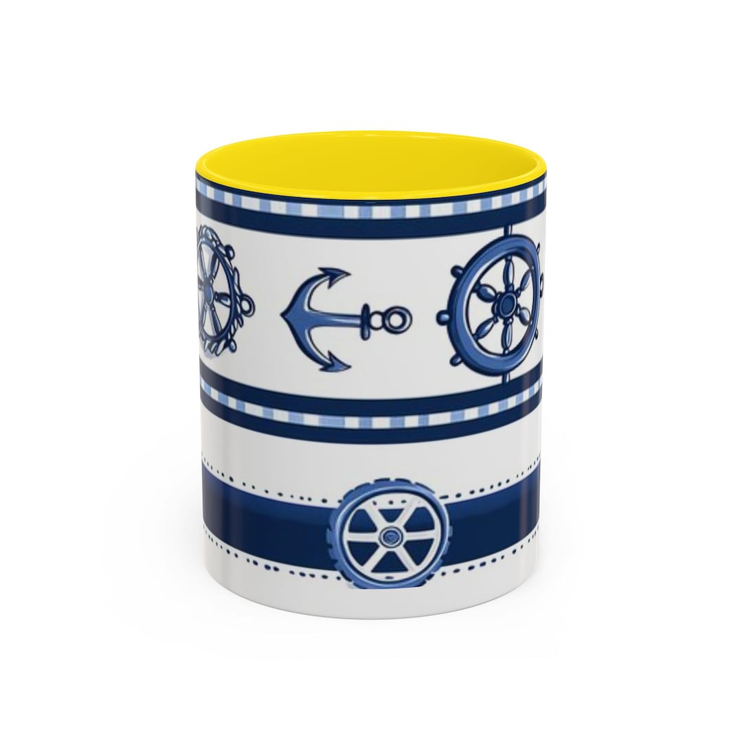 Nautical Anchor Coffee Mug, Beach House Decor, Perfect for Sailors ...