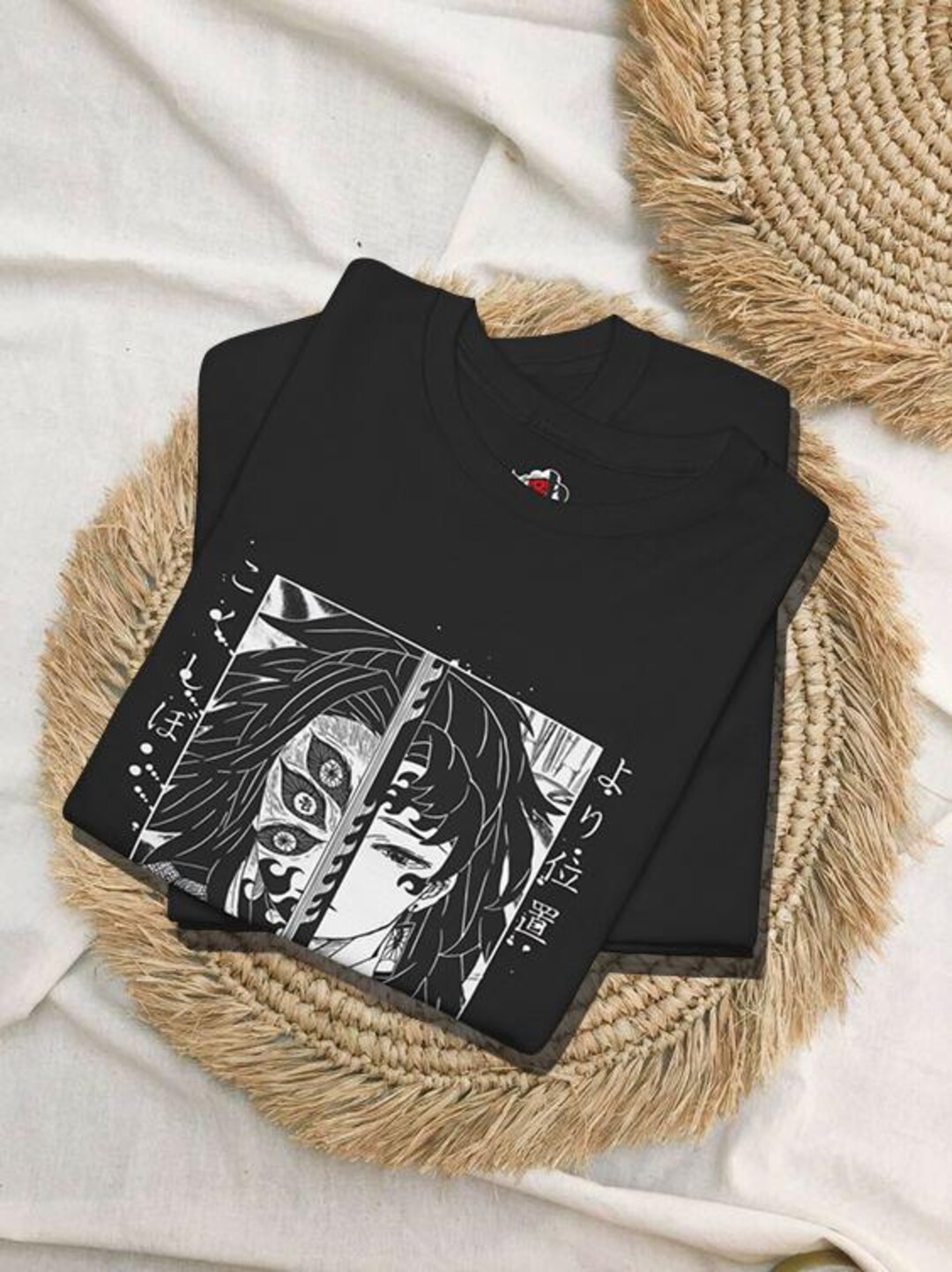 Demon Slayer Shirt With Kokushibo, Anime Shirt With Demon Slayer, Shirt ...