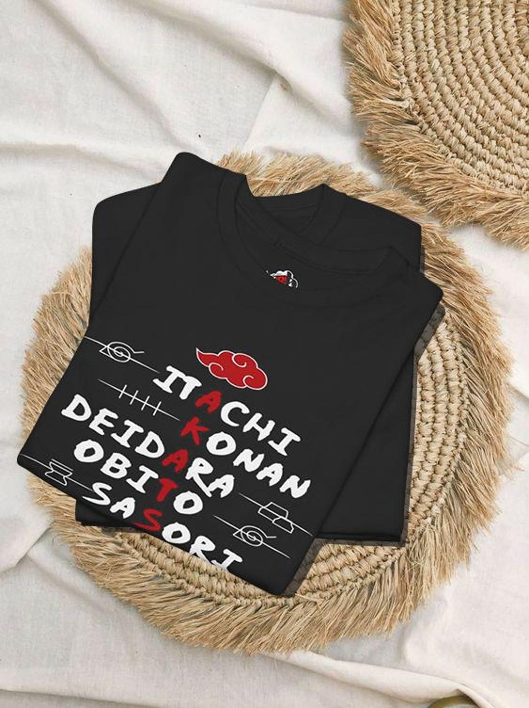 Anime Shirt With Akatsuki, Shirt Gift, Anime Merch, Anime Hoodie ...