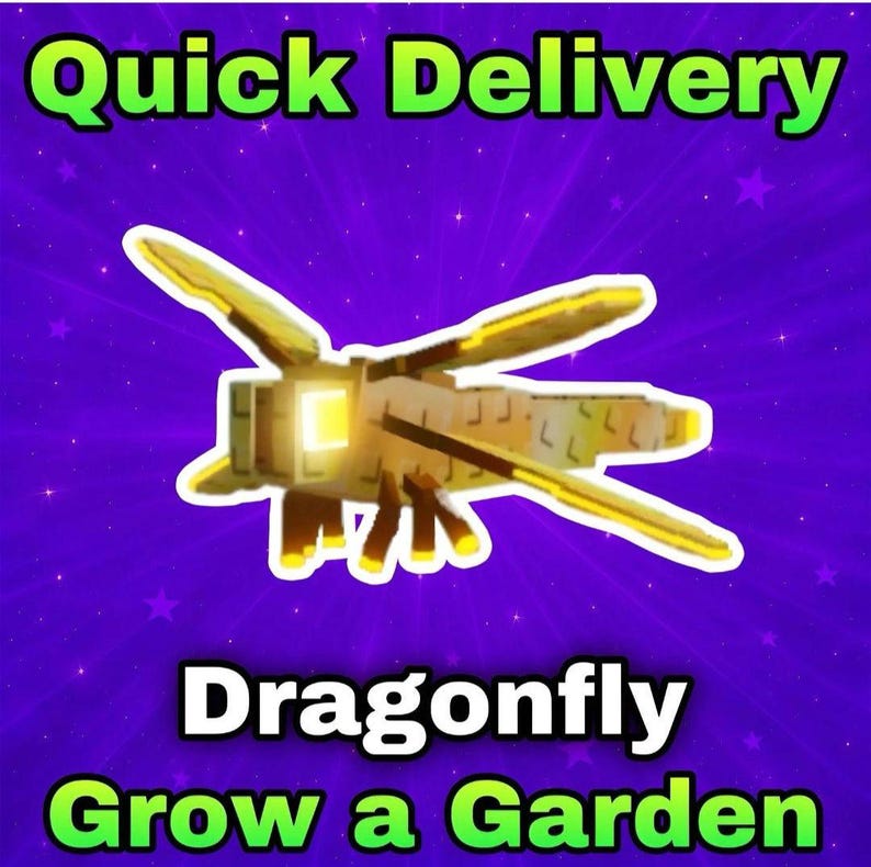Dragonfly - Grow A Garden ( 1 Piece ) - Etsy