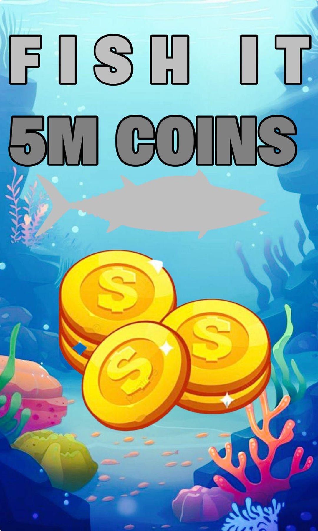 Fish It!! 5 Million Coins via Mythic Fish!! Roblox - Etsy
