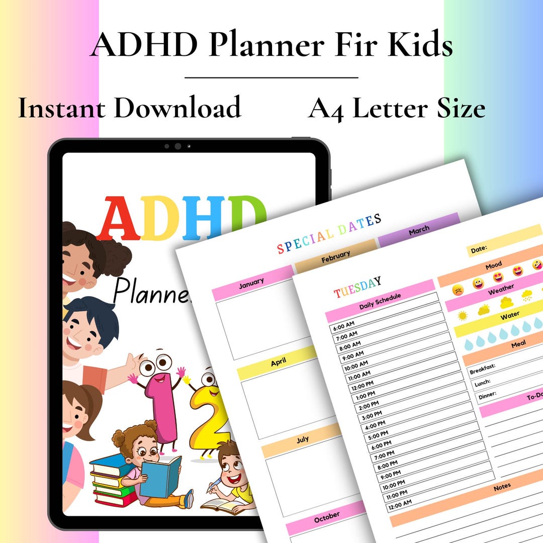 ADHD Ultimate ADHD Planner for Kids, ADHD Kids Planner, Adhd Kids ...