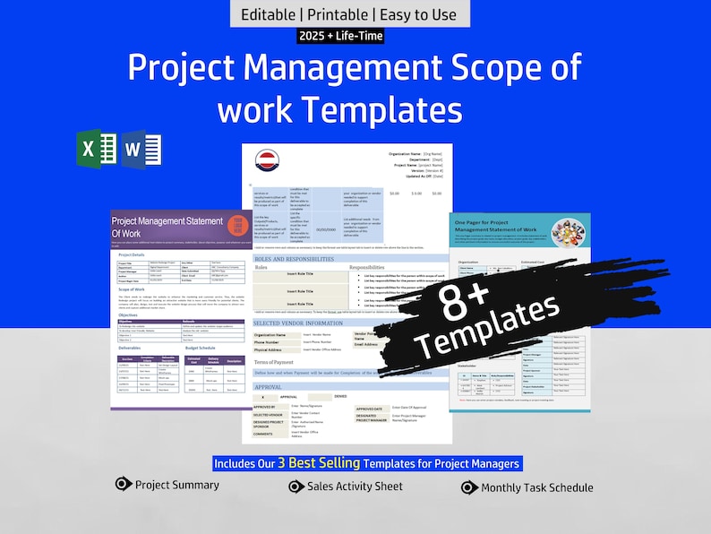 Scope of Work Template | Project Management | Statement of Work ...