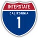 Interstate 1 California Sign Vinyl Sticker Cut to Shape - Etsy