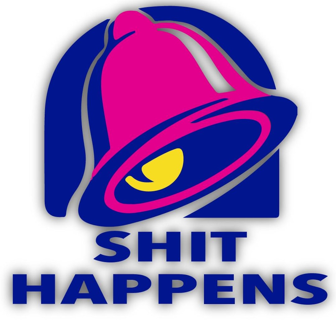 Shit Happens Vinyl Sticker Cut to Shape (funny, Adult Joke, Humor ...