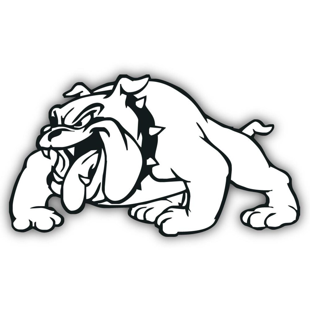 English Bulldog Cut to Shape Vinyl Matte Sticker - Etsy