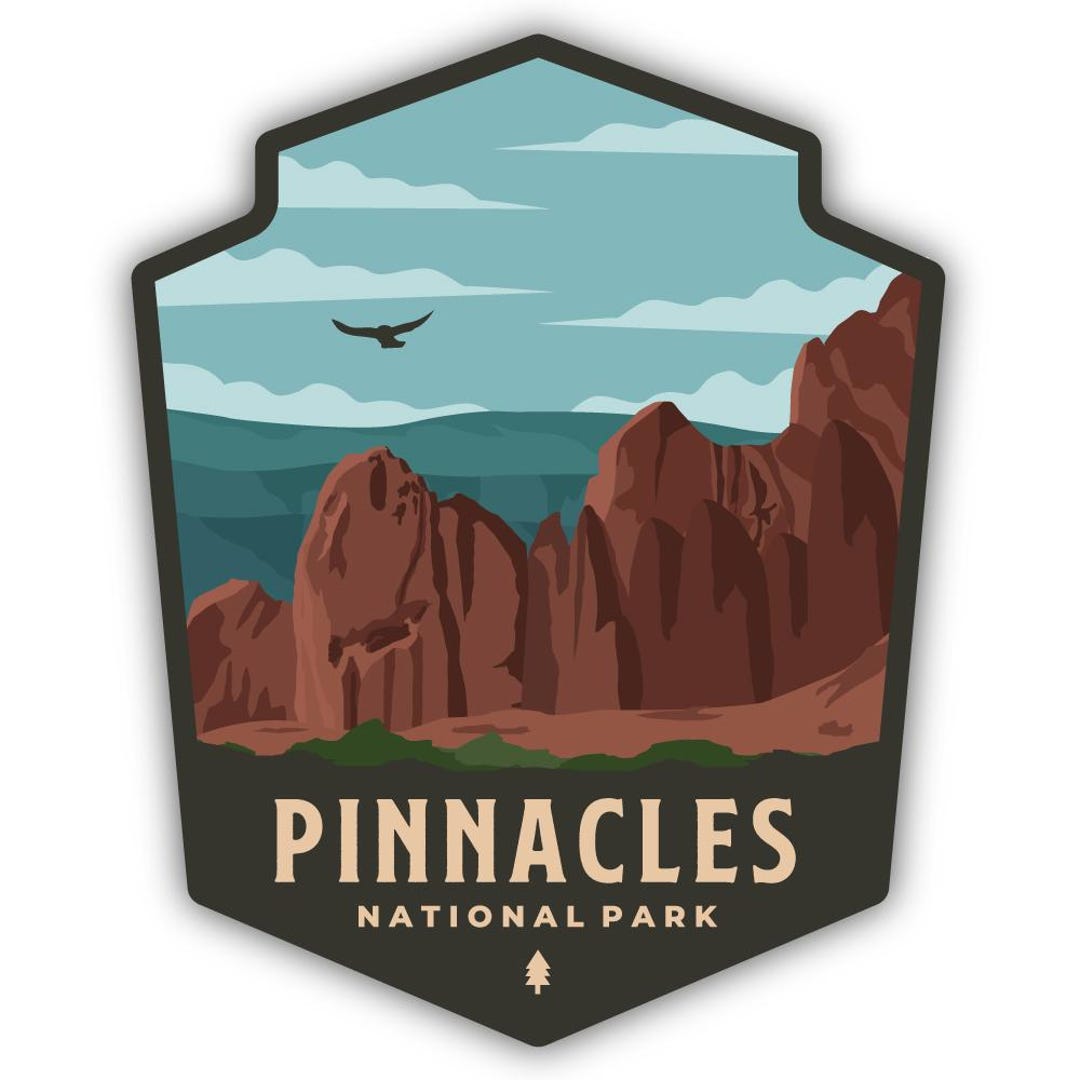 Pinnacles National Park Vinyl Sticker Decal - Emblem Shape - Etsy