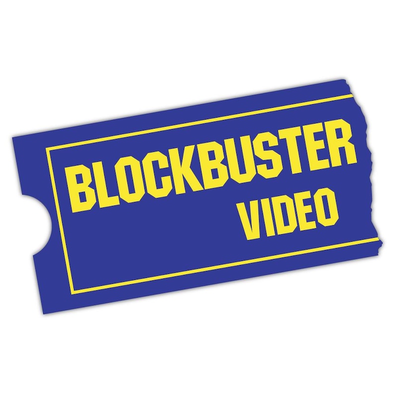 Blockbuster Video Retro Logo Vinyl Sticker Cut to Shape (retro, Gift ...