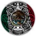 Aztec Calendar Mexico Flag Shaped Vinyl Sticker Cut to Shape (culture ...