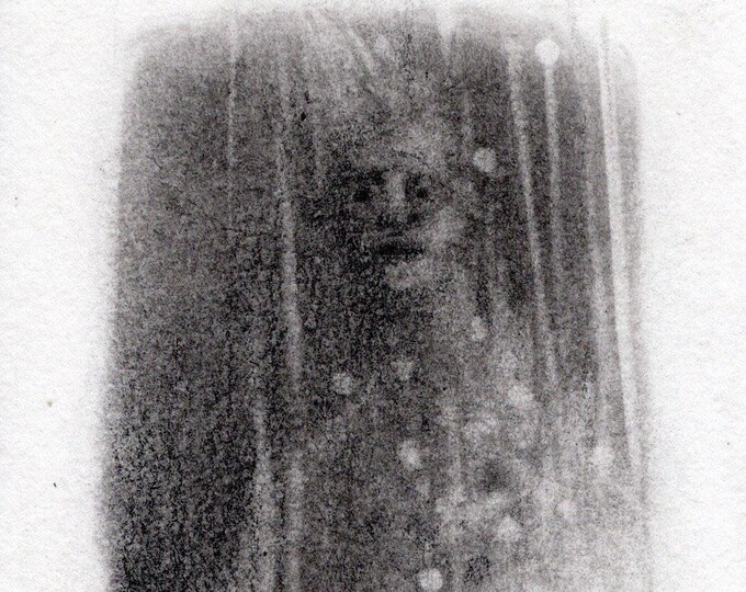 Original Expressionist, Surrealist Graphite Drawing on Watercolor Paper ...