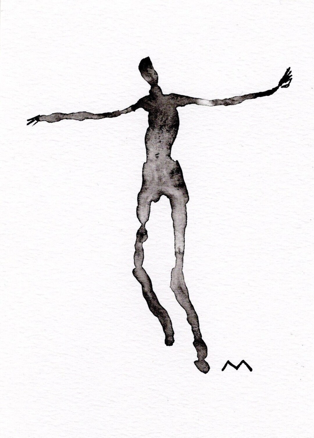 Original Signed Sumi Ink Drawing on Paper UNTITLED: Xxiii Studies, No ...