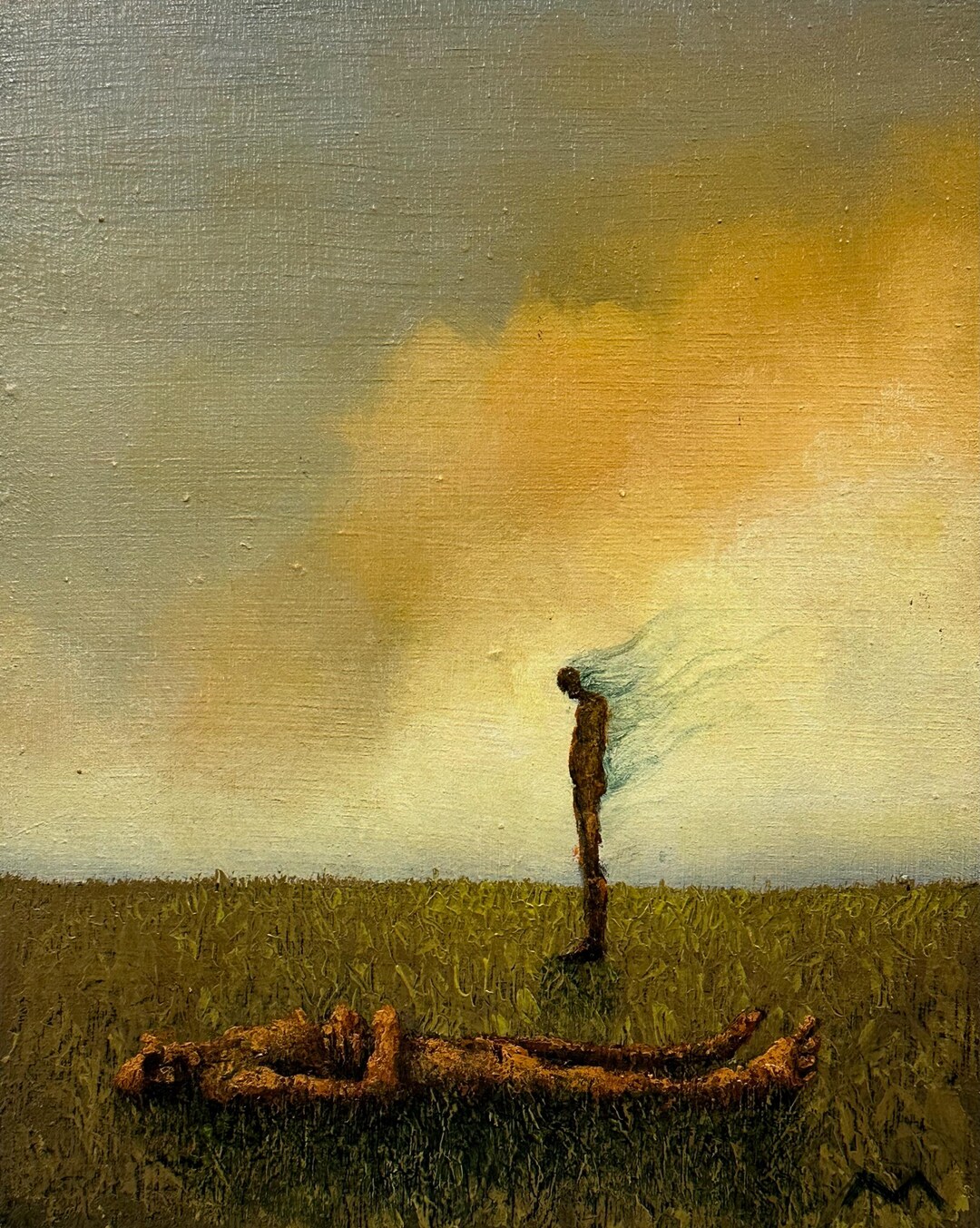 Original Oil Painting on Wood Panel, UNTITLED ; A Succession of Nows No ...