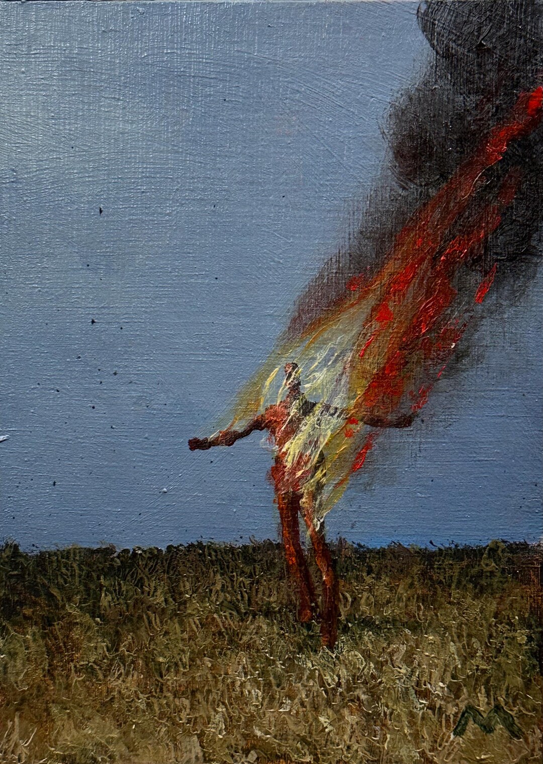 Original One of a Kind, Surreal Expressionist Oil Painting on Wood ...