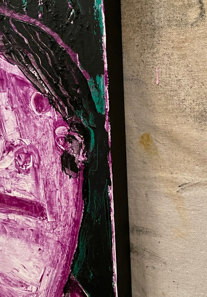 Original Rare Oil and Wax Impasto Painting on Canvas Signed by - Etsy