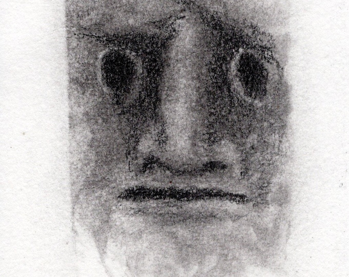 Original Expressionist, Surrealist Graphite Drawing on Watercolor Paper ...