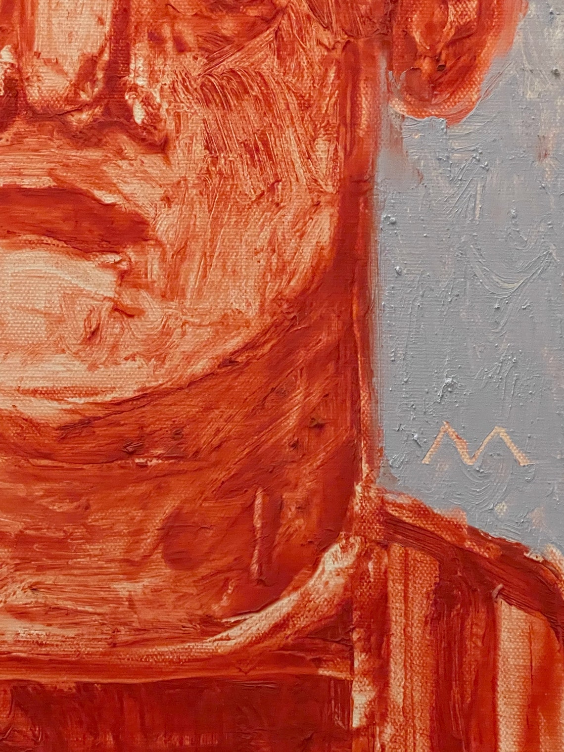 Original Rare Oil and Wax Impasto Painting on Canvas Signed by - Etsy