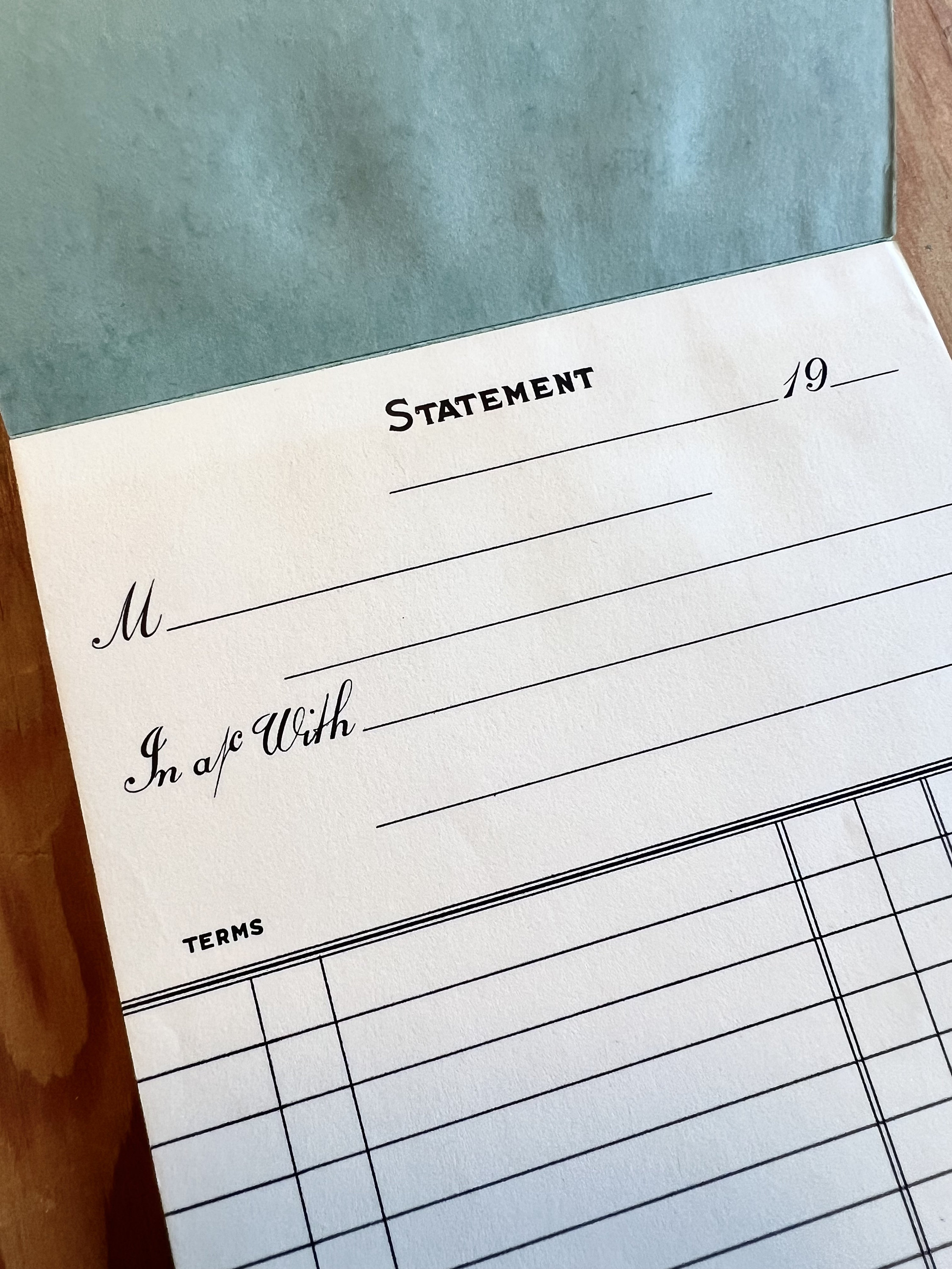 Vintage Invoice Booklet Hilroy Statement Tablet - Etsy