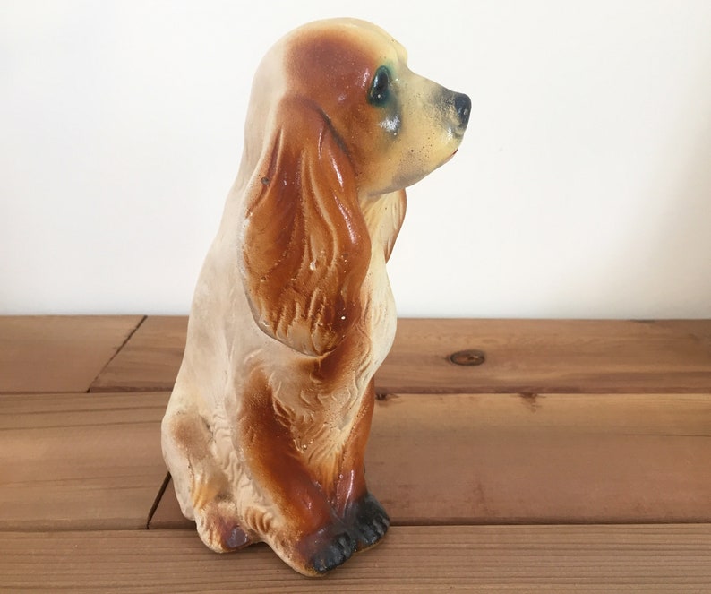 Vintage Chalkware Spaniel Bank Dog Carnival Prize - Etsy