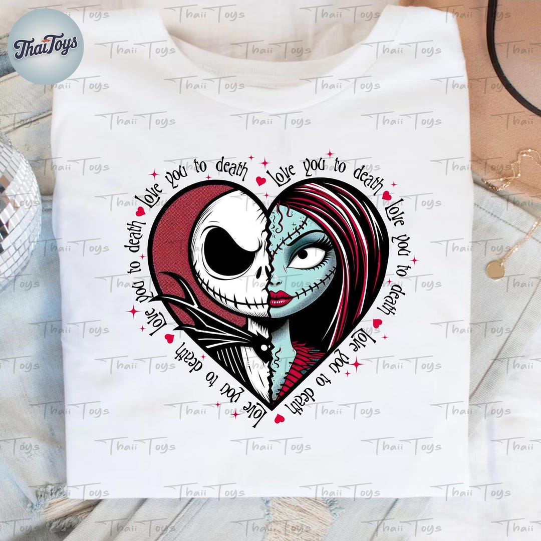 Nightmare Valentine Couple Png, Valentine Movie Couple Png, Heart ...