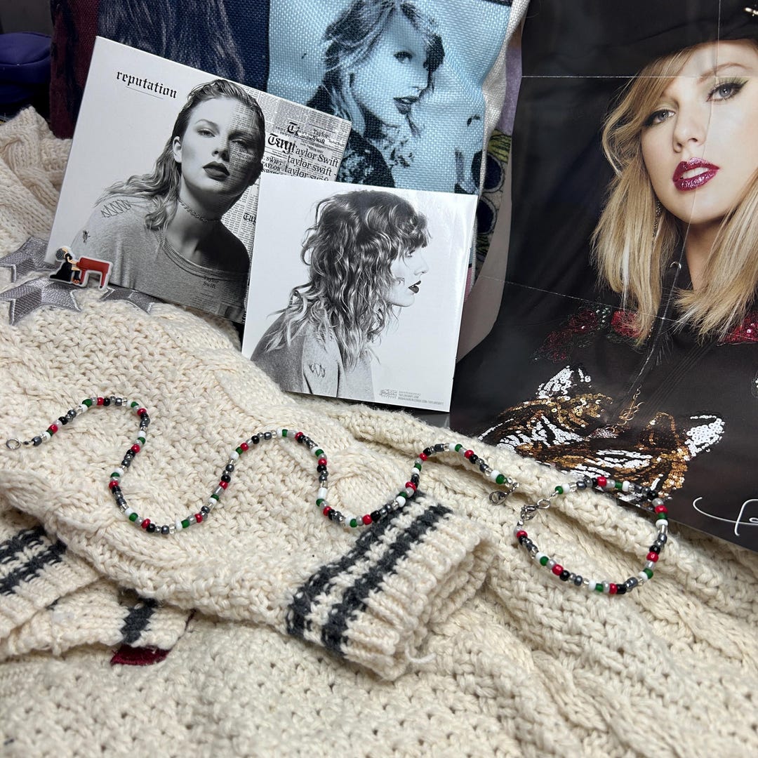 Taylor Swift reputation Album Inspired Beaded Elastic Necklace and ...