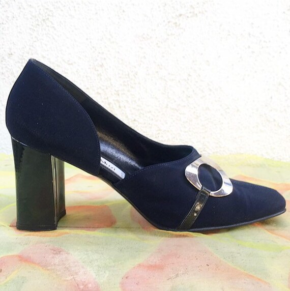 vintage mod navy shoes - Gem
